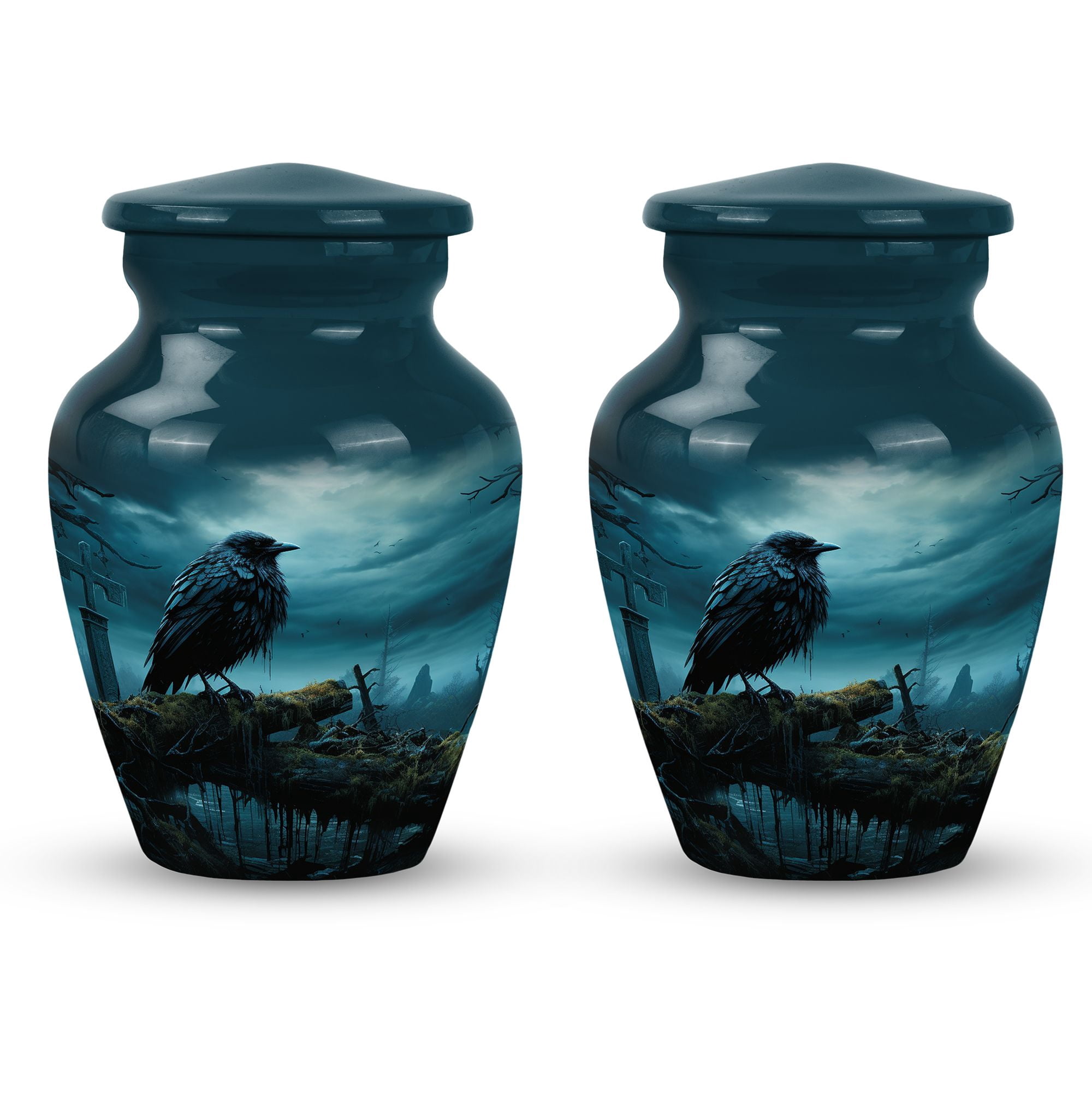 The Raven's Eerie Watch - Small Keepsake Urn for Adult Ashes ...