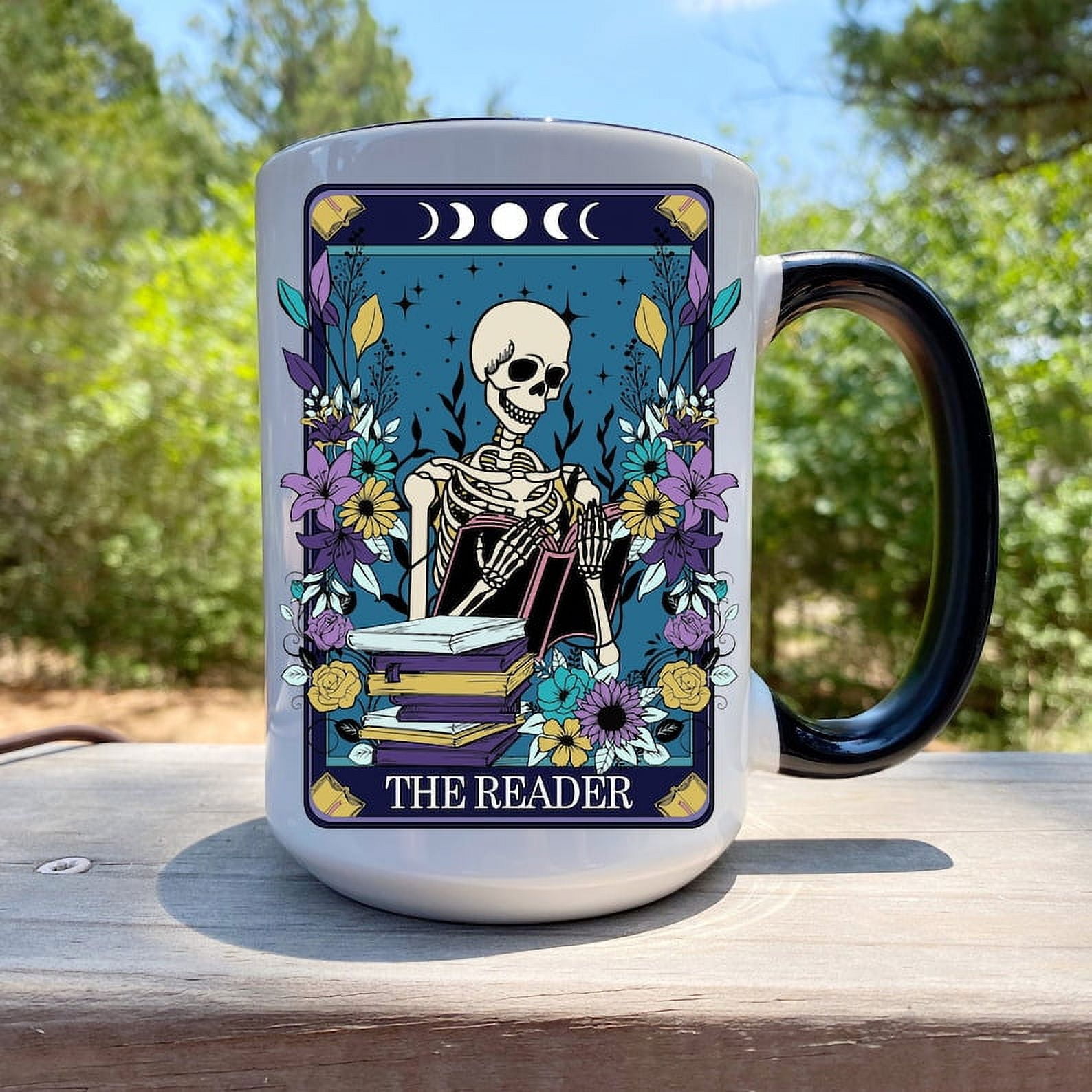 The Reader Tarot Card Coffee Mug- Occult Tarot Card Coffee Mug- Witchy ...