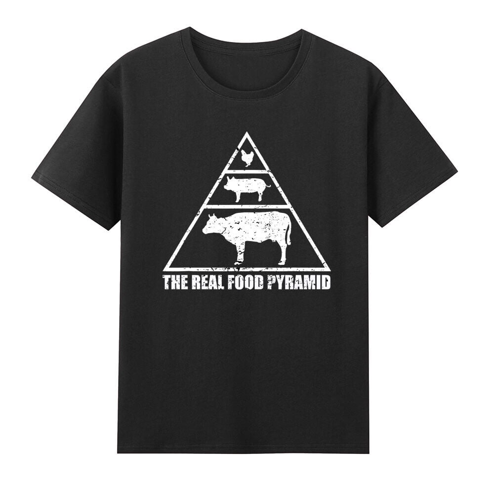 The Real Food Pyramid Carnivore Meat Eater Funny Saying Gift Retro Men ...