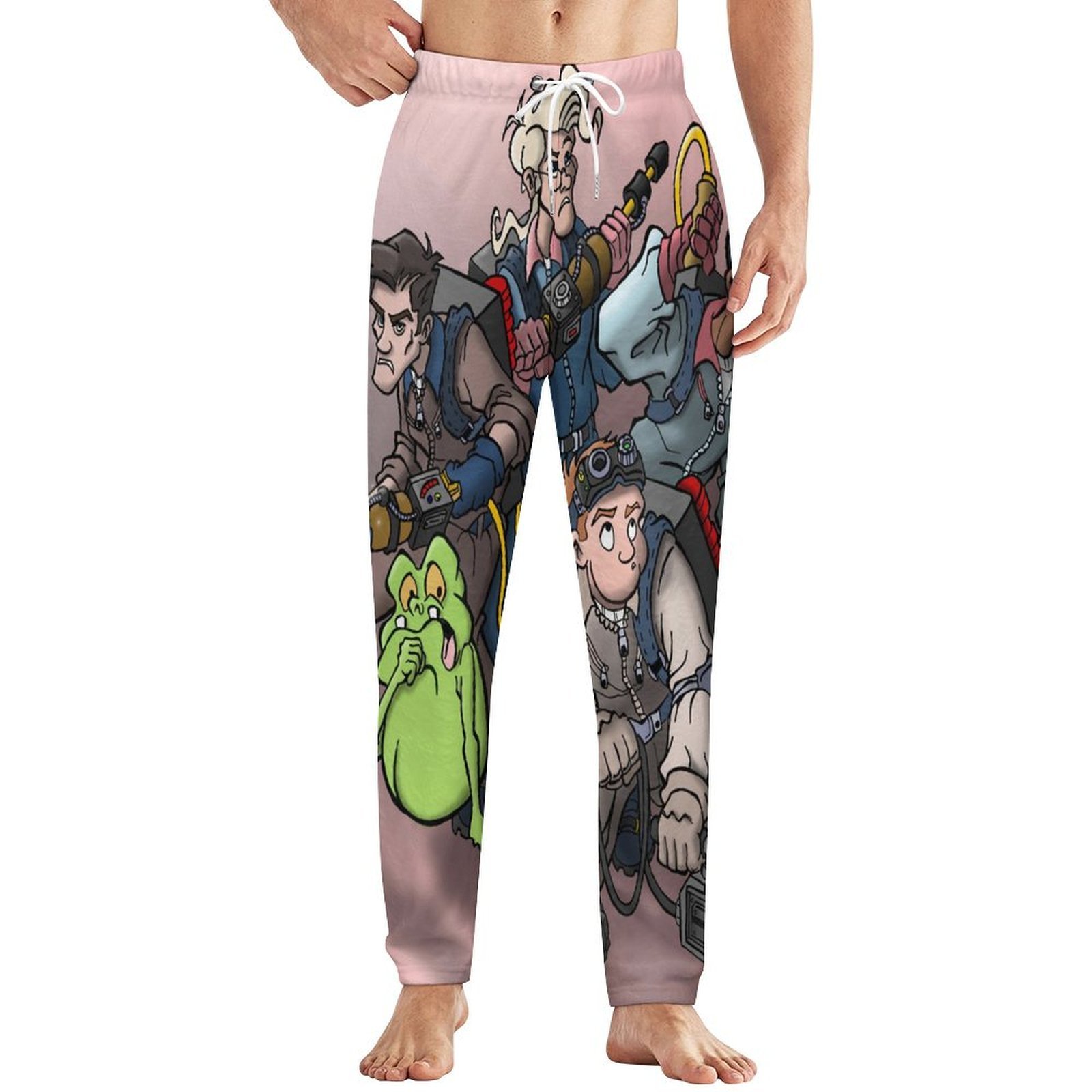 The Real Ghostbusters Flannel Men's Pajama Pants Bottoms Home Loose ...