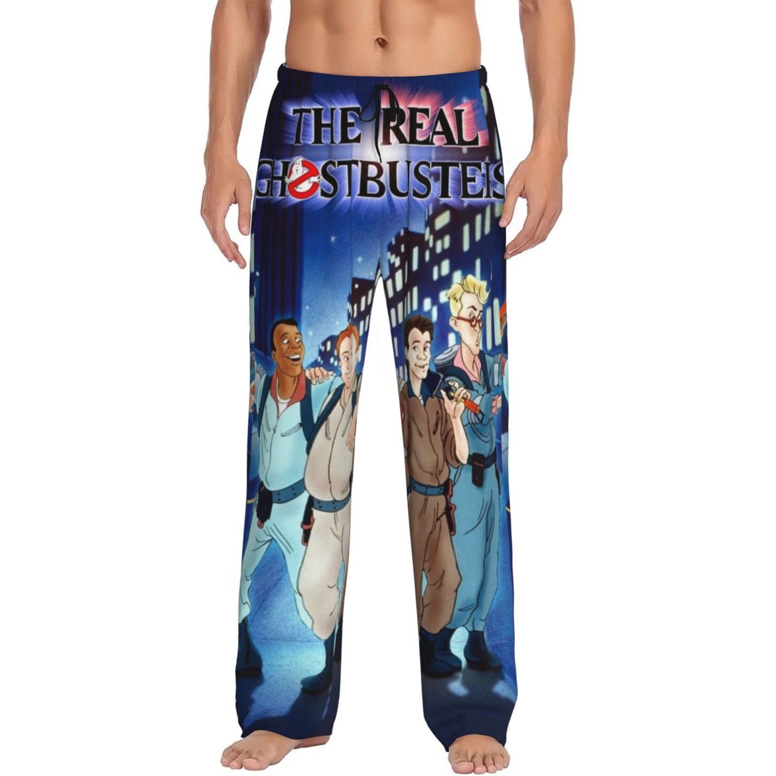 The Real Ghostbusters Poster Men's Pajama Pants With Pockets Lounge ...