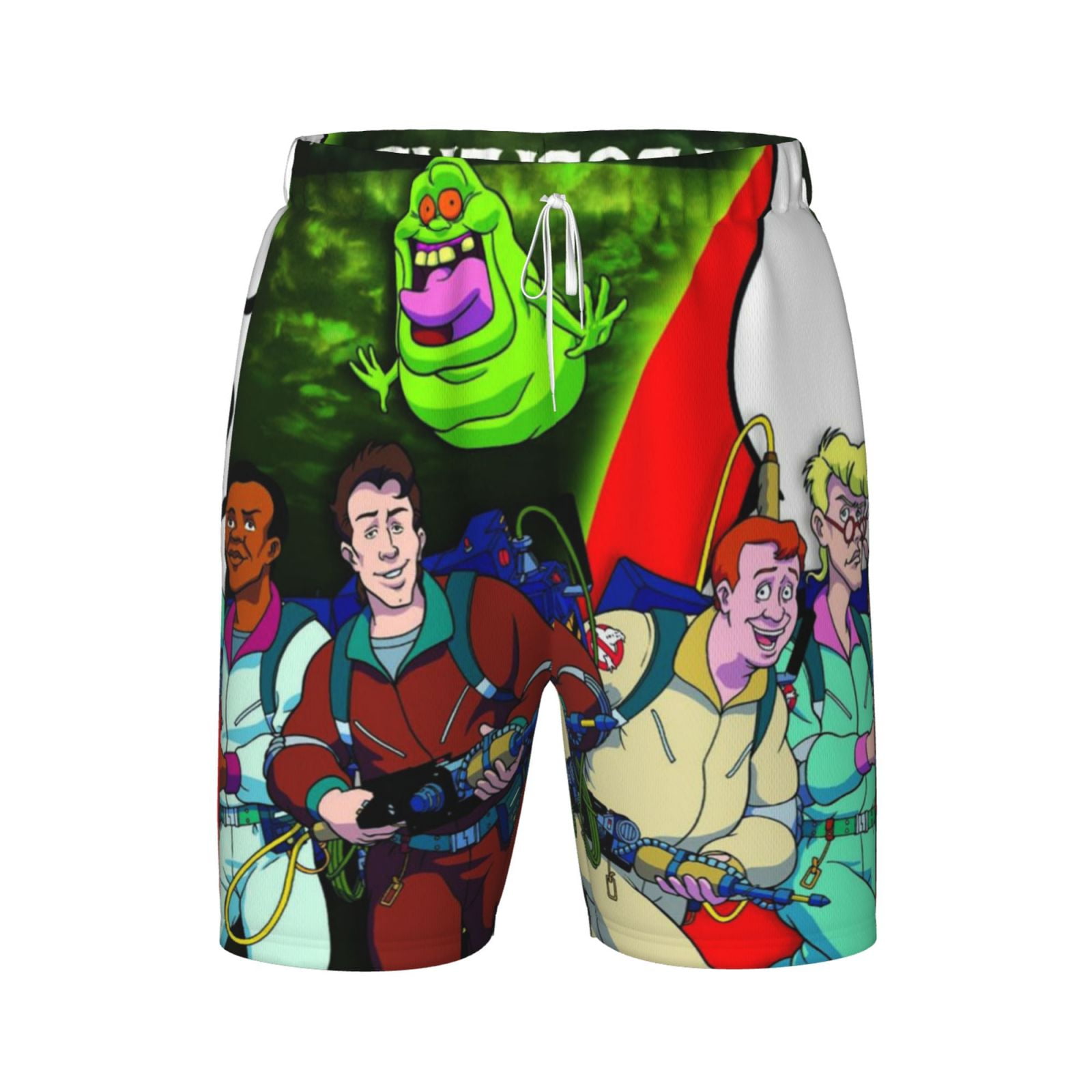 The Real Ghostbusters Teen Swim Trunks Summer Beach Board Shorts Quick ...