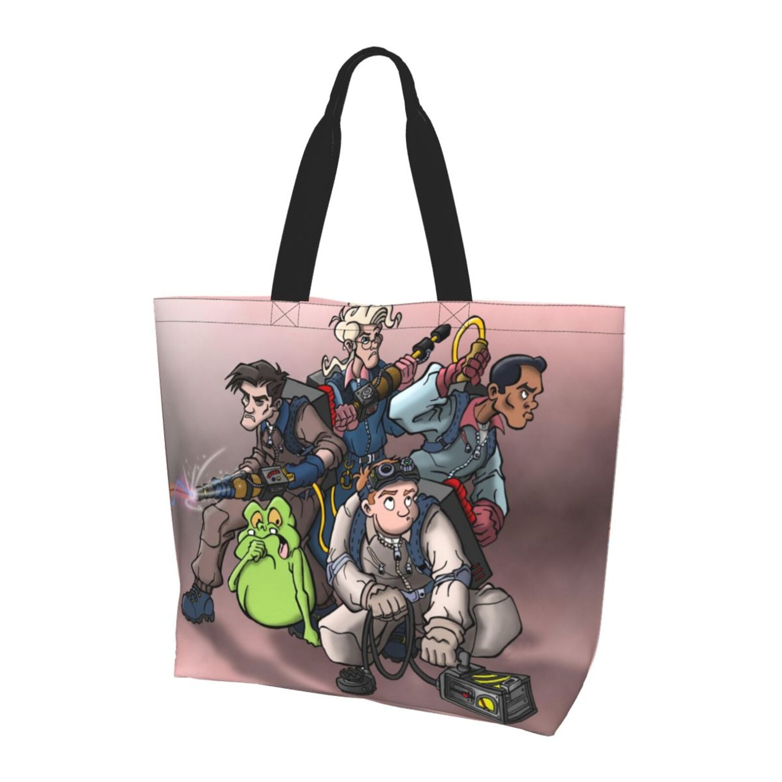 The Real Ghostbusters Tote Bags Reusable Women Shoulder Bag Grocery Bag ...