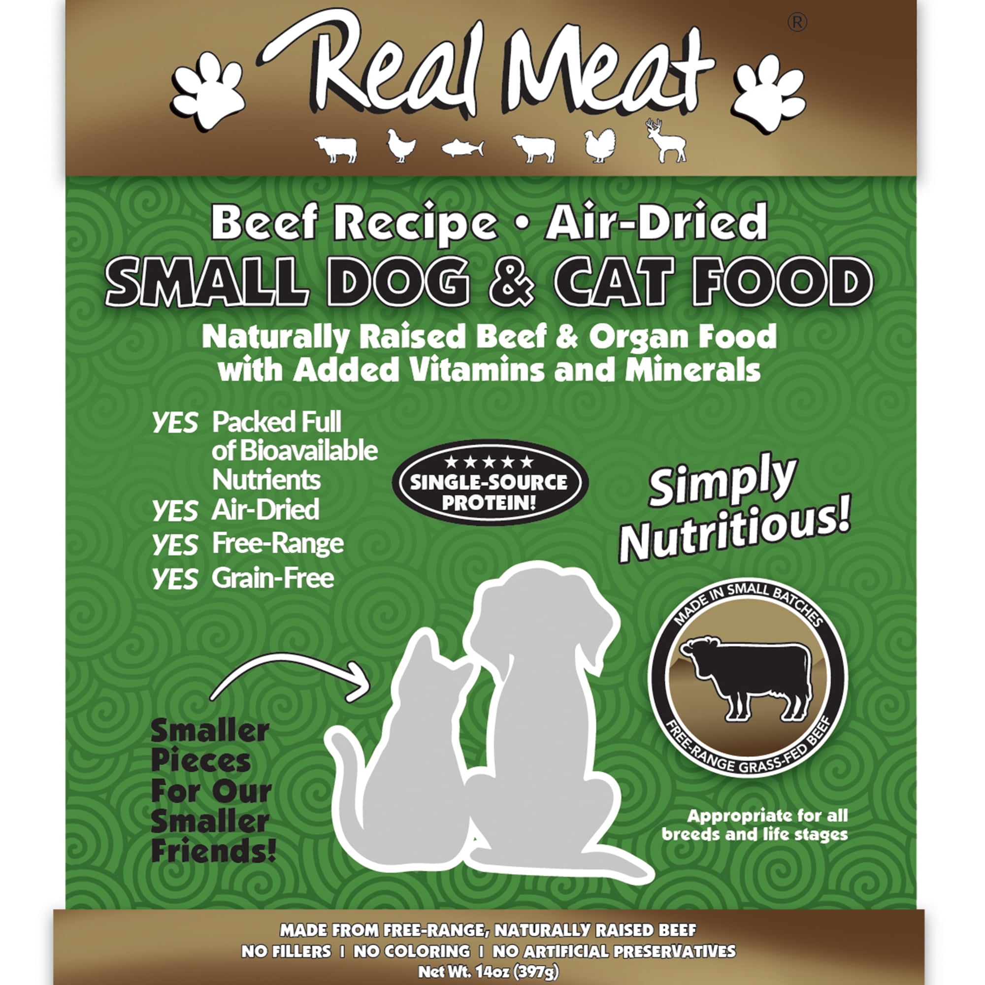 The Real Meat Company 14oz Dehydrated, Air-Dried Jerky Style Dry Dog ...