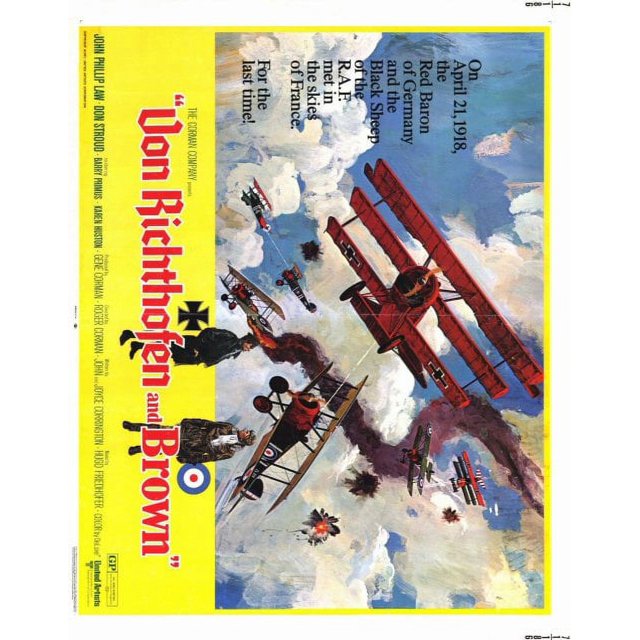 The Red Baron - movie POSTER (Half Sheet Style A) (22" x 28") (1971 ...