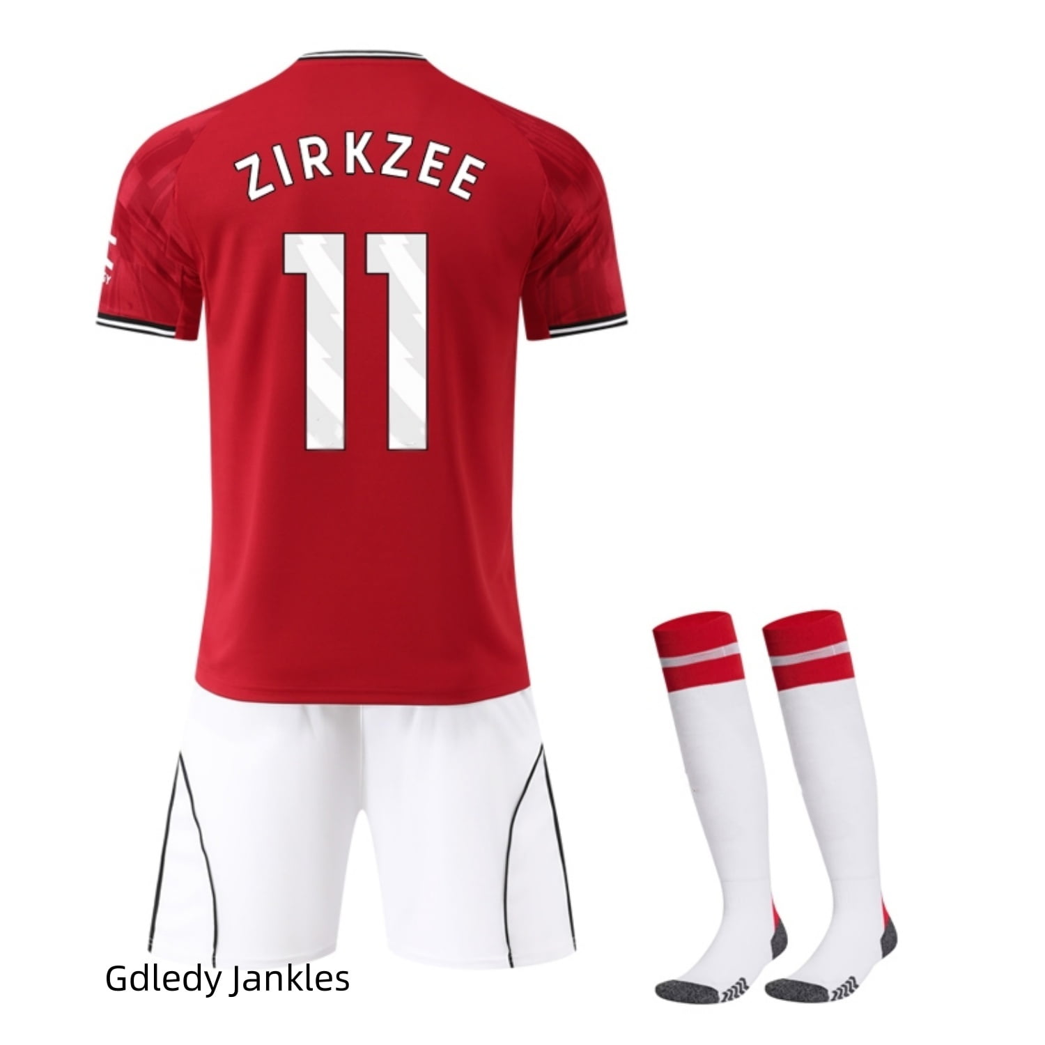 The Red Devils 25/26 Authentic Soccer Team #11 Zirkzee Home Kit ...