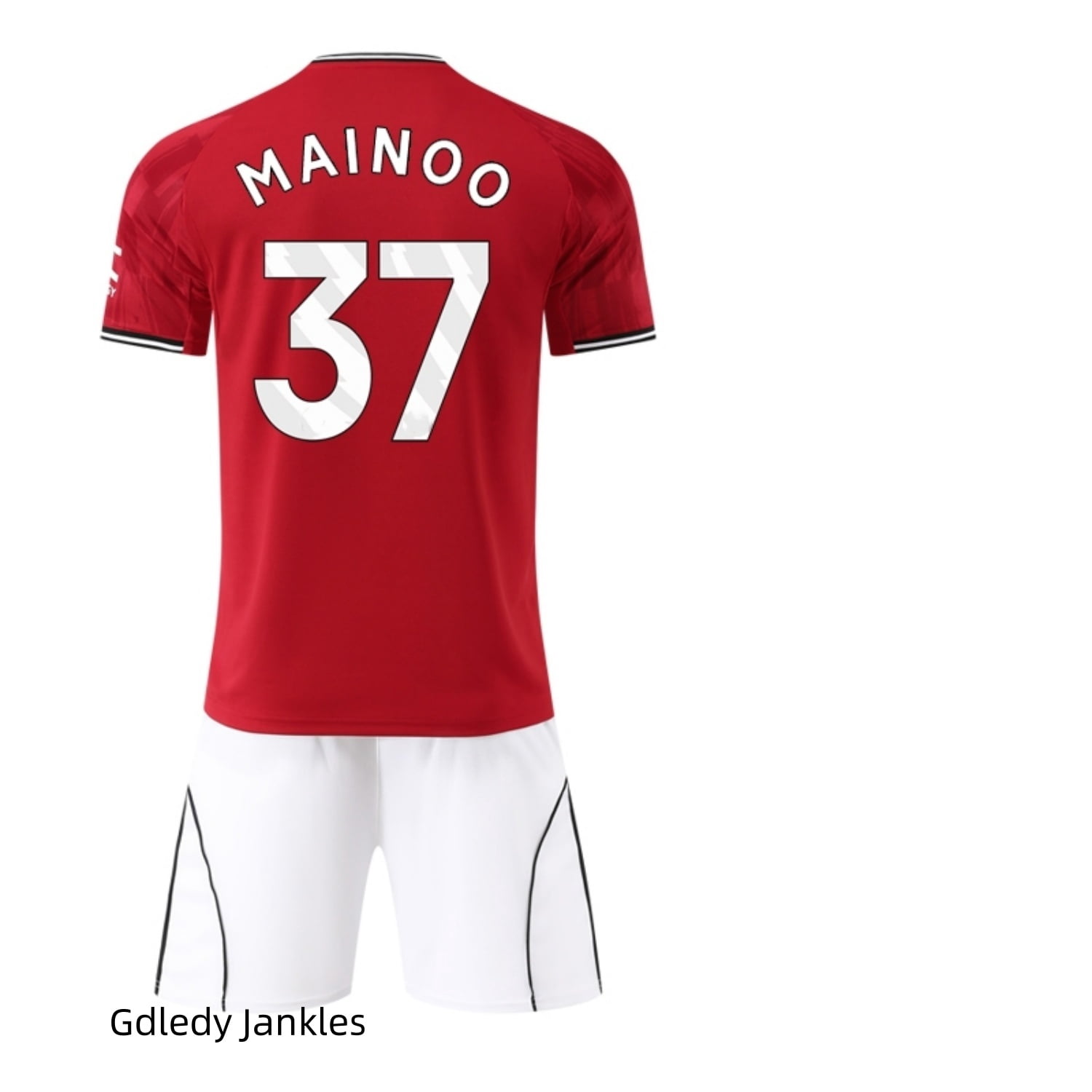 The Red Devils 25/26 Home Soccer Shirt with Mainoo 37 Printing ...