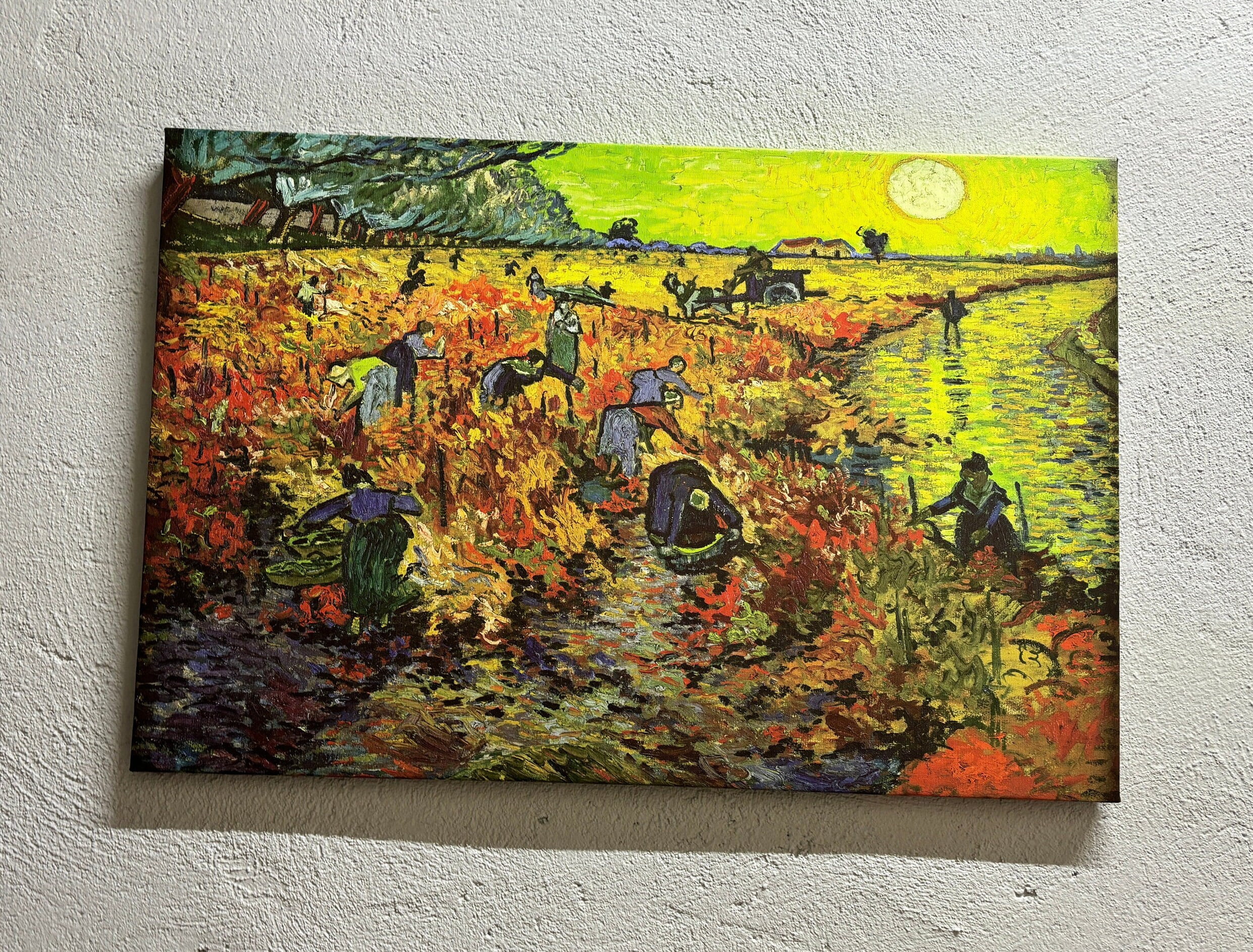 The Red Vineyard 1888, 3D Canvas, Large Canvas, Canvas Home Decor ...