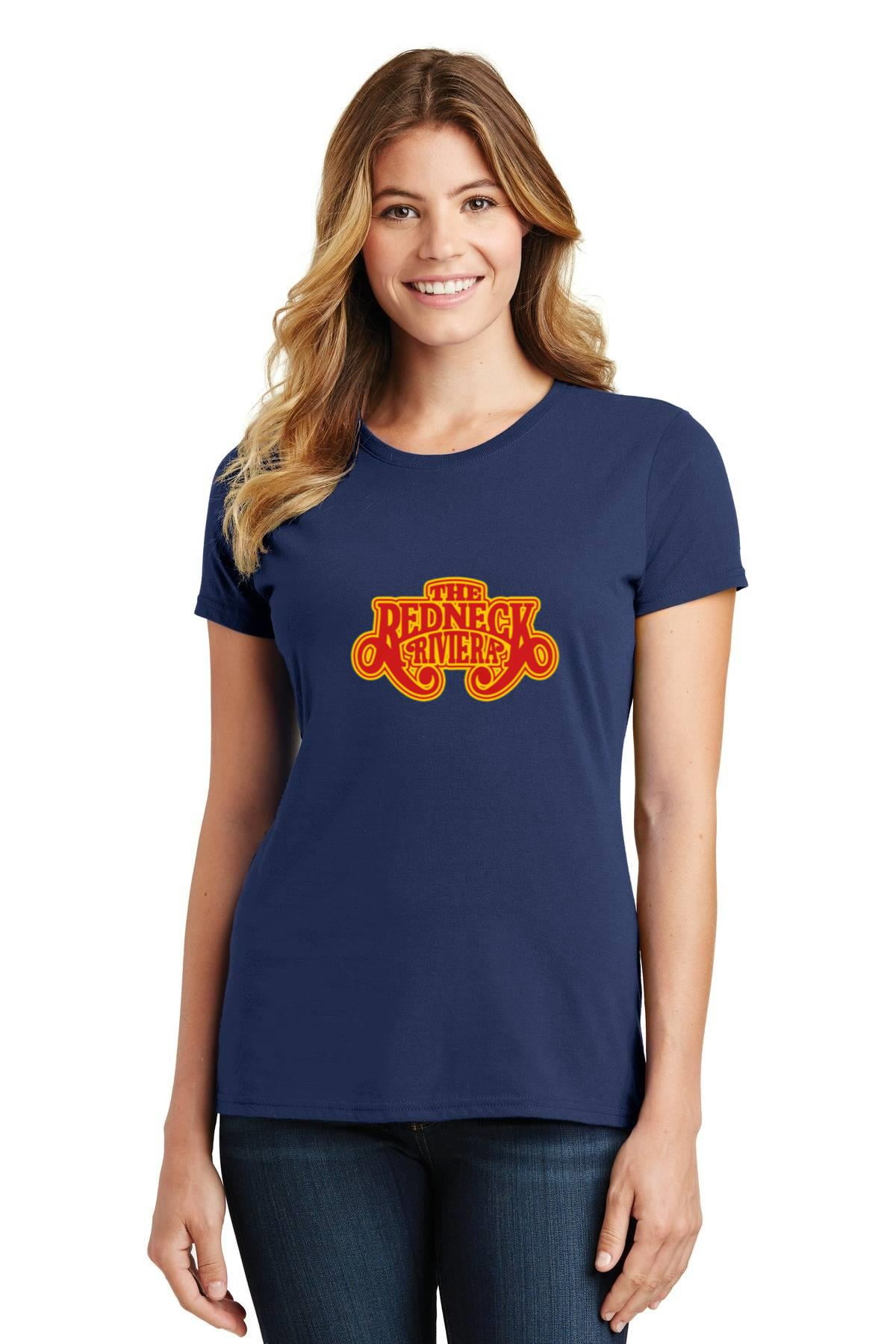 The Redneck Riviera Bold Southern Style Beach Party Fun Graphic T Shirt ...