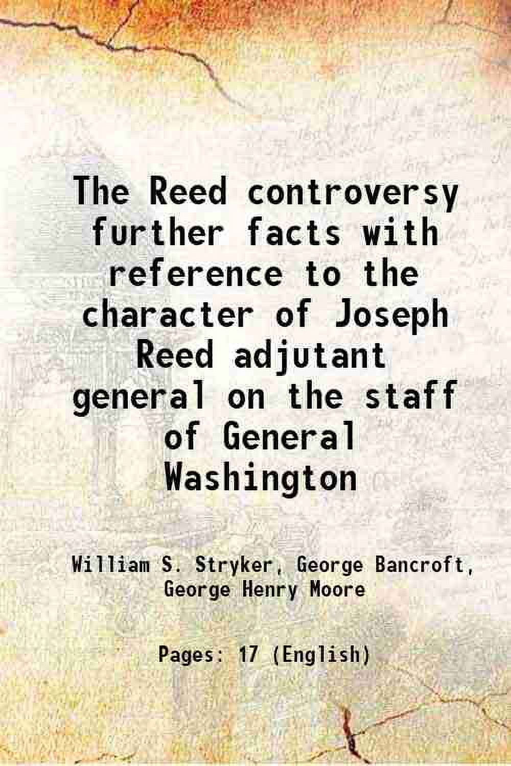 The Reed controversy further facts with reference to the character of ...