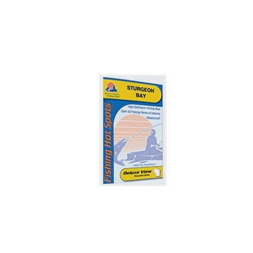 The Reel Sturgeon Bay Fishing Map (Wisconsin Series) - Yellow ...