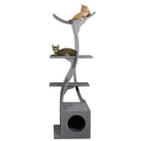 The Refined Feline Lotus Cat Tower, Smoke - Walmart.com