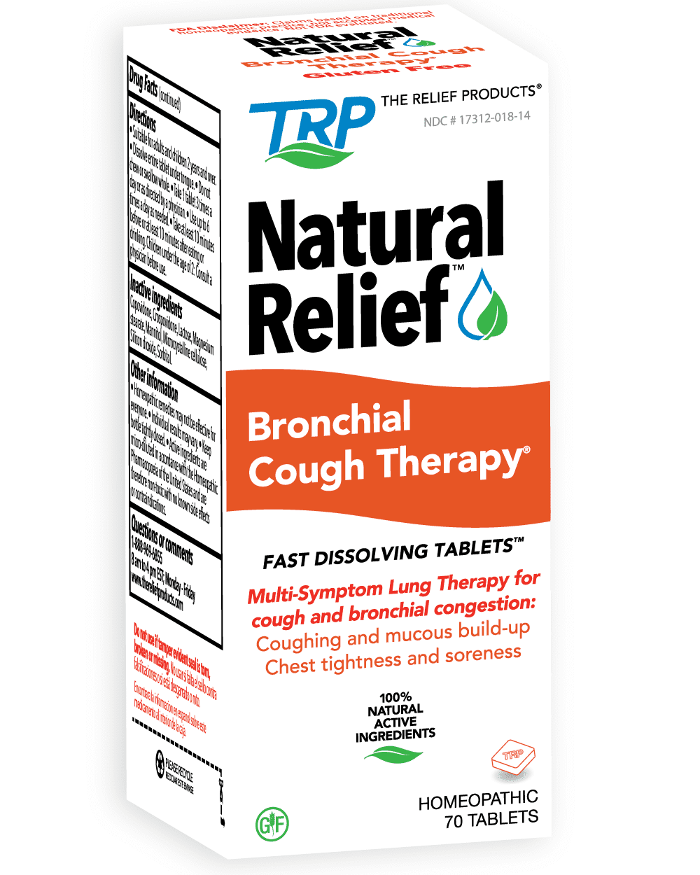 The Relief Products Bronchial Cough Therapy Medicine, Fast Dissolving ...