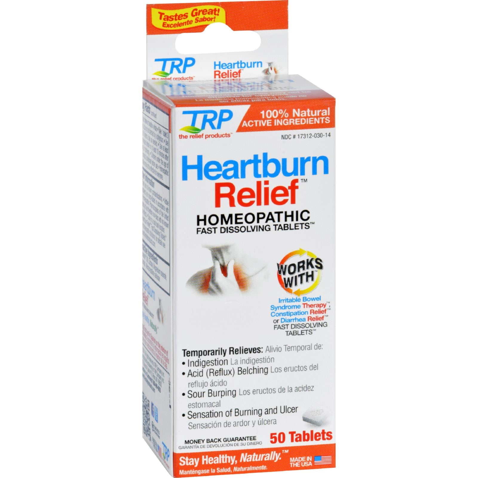 The Relief Products®, Heartburn Relief™ Fast Dissolving Tablets, 70 ...