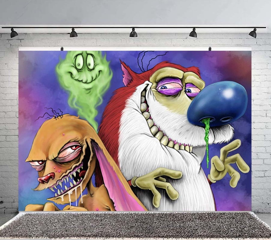 The Ren Anime Stimpy Show Backdrop Banner Party Supplies Poster Movie ...