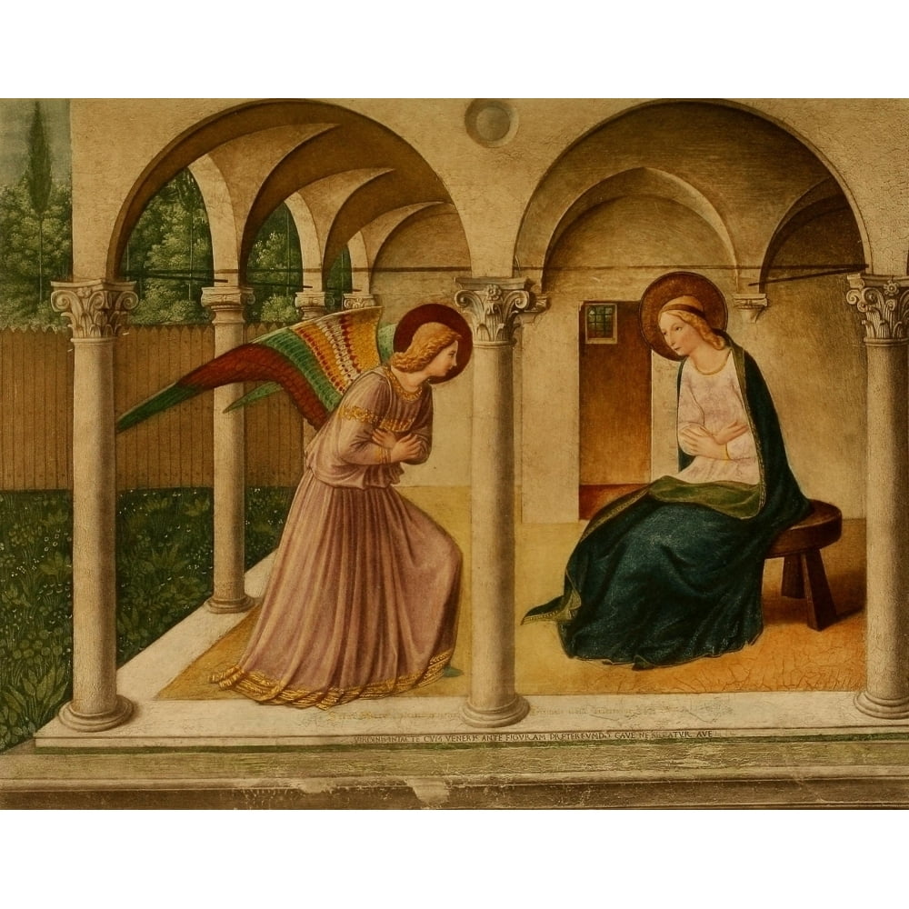 The Renaissance The Annunciation Poster Print by Fra Angelico - Walmart.com