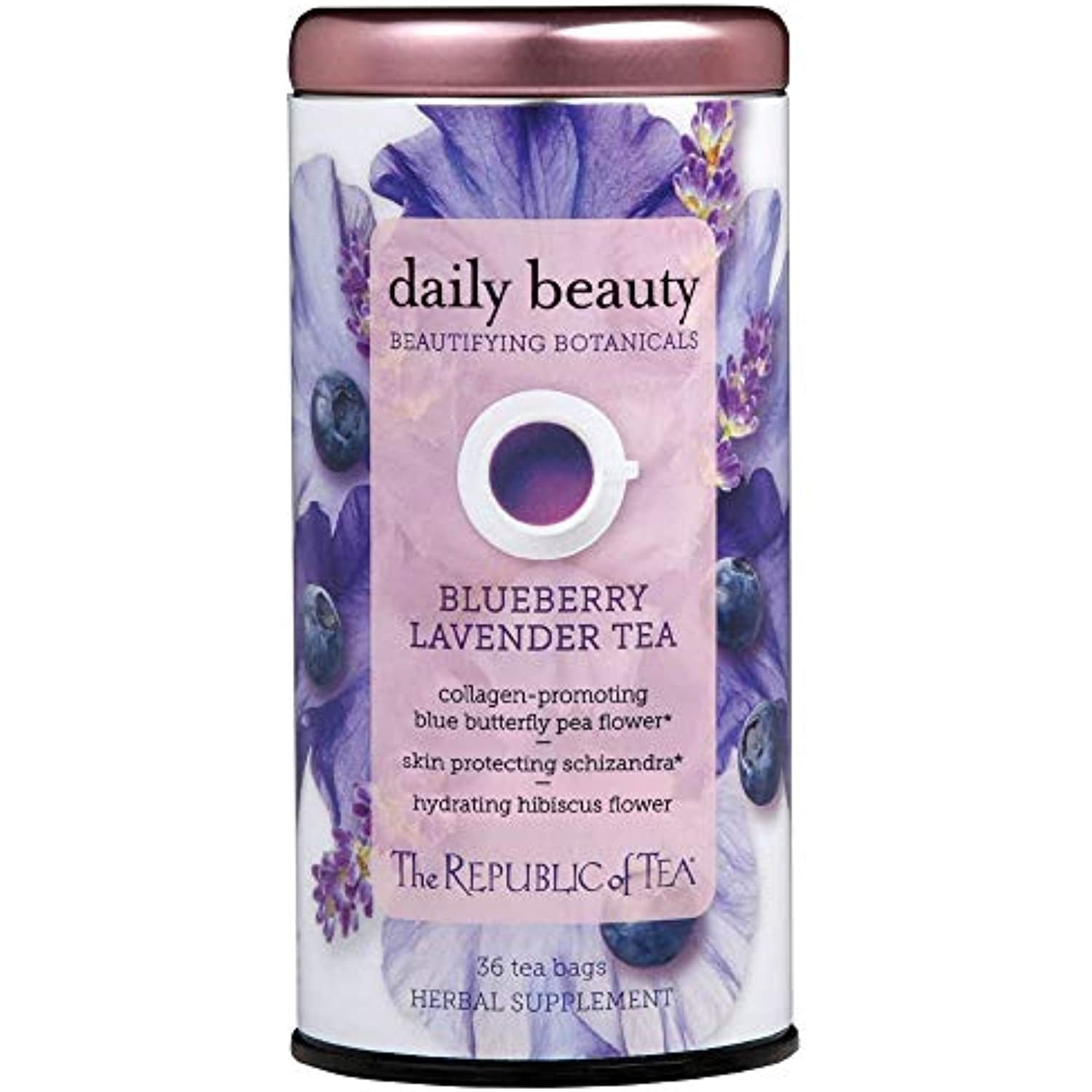The Republic Of Tea Beautifying Botanicals Daily Beauty Blueberry ...