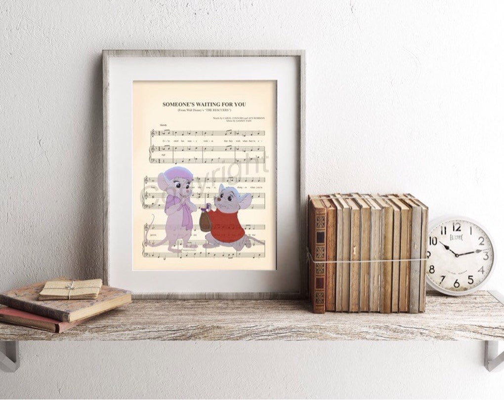 The Rescuers Bernard And Bianca Someone'S Waiting For You Sheet Music ...