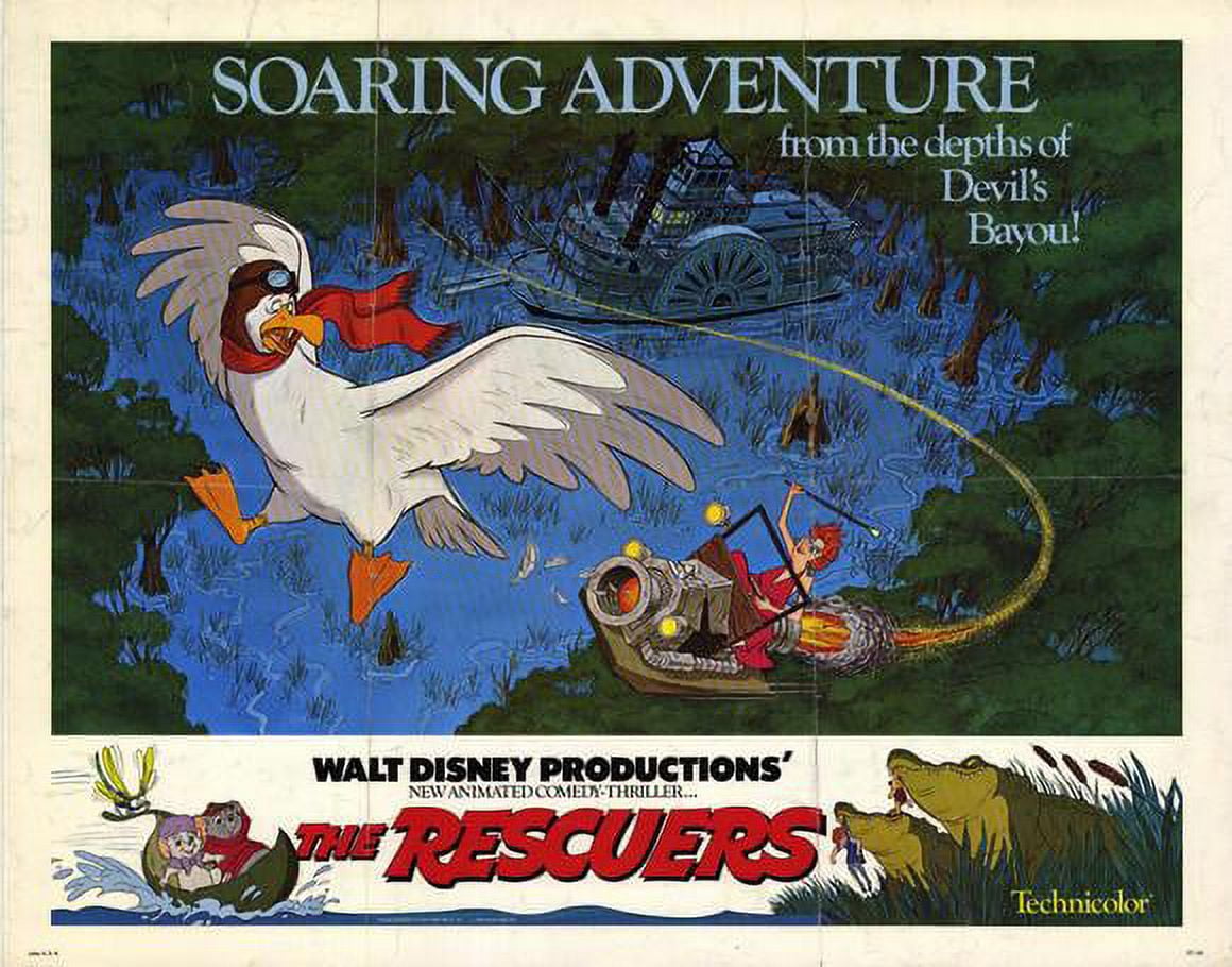 The Rescuers - movie POSTER (Half Sheet Style A) (22" x 28") (1977 ...