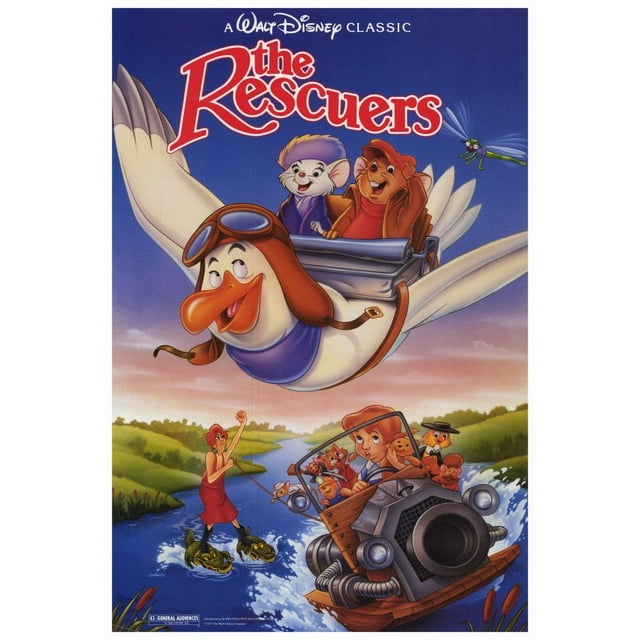 The Rescuers - movie POSTER (Style A) (27" x 40") (1989) - Walmart.com