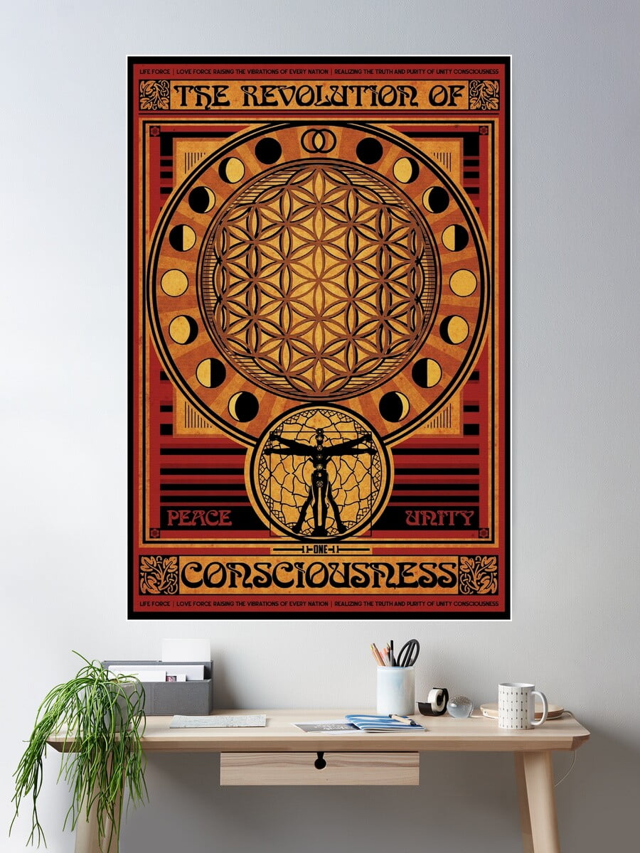 The Revolution Of Consciousness | Vintage Propaganda Poster Poster Wall ...