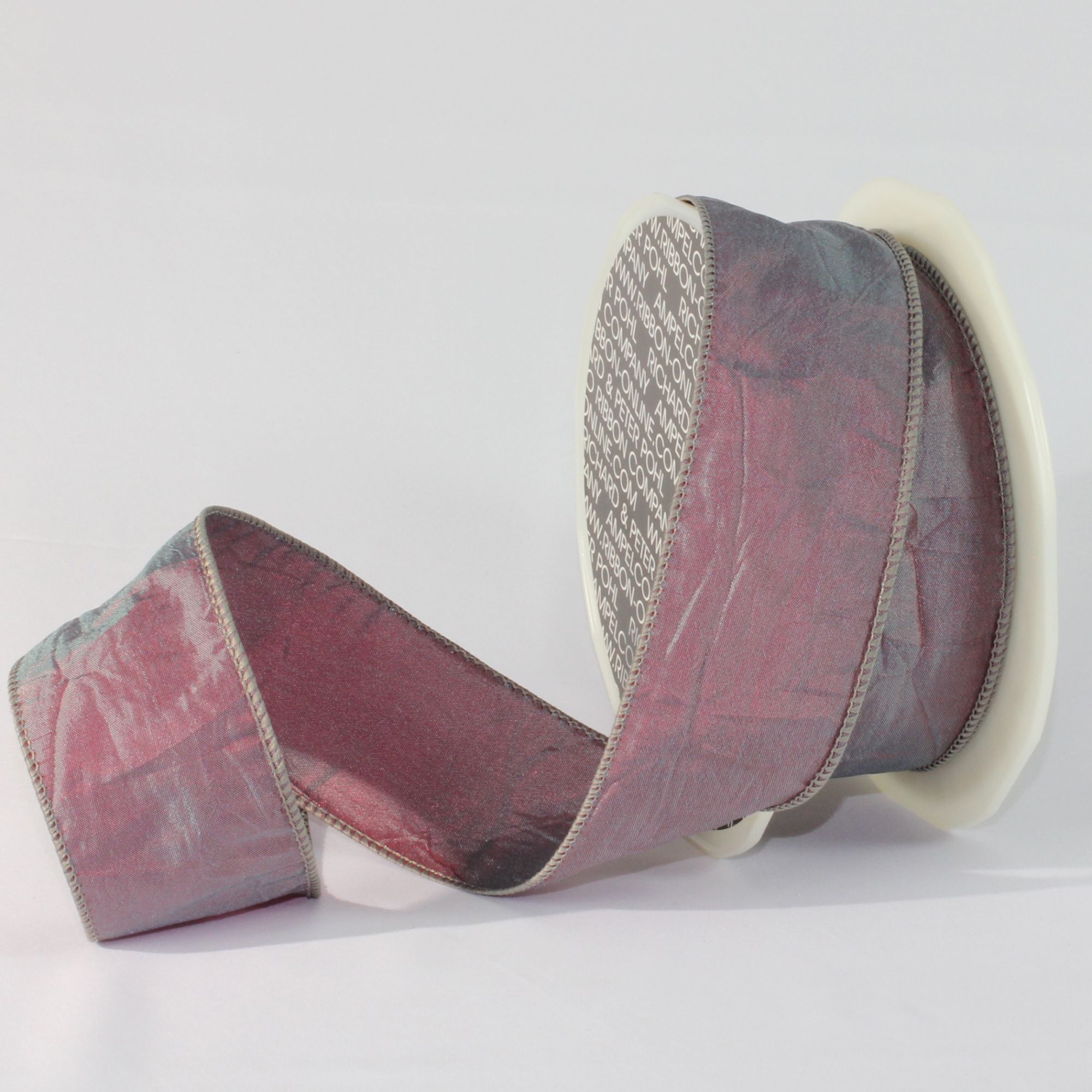 The Ribbon People Amethyst Crinkled Satin Wired Craft Ribbon 2" x 54 ...