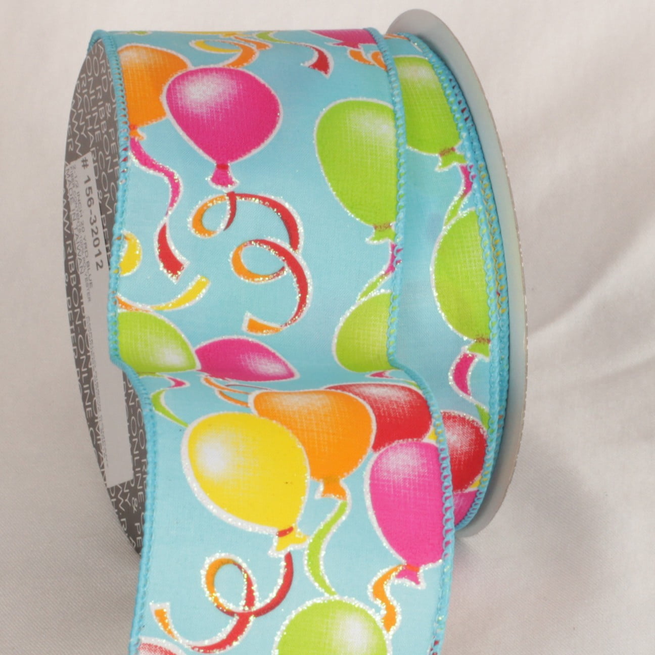 The Ribbon People Blue and Multi-Colored Balloons Printed Wired Craft ...
