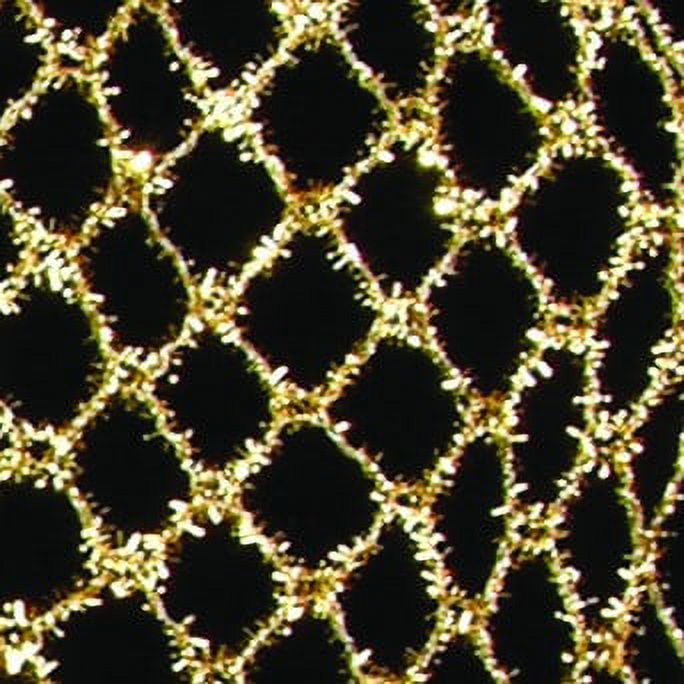 The Ribbon People Gold Fuzzy Stretchable Mesh Wired Craft Ribbon 2.5-6 ...