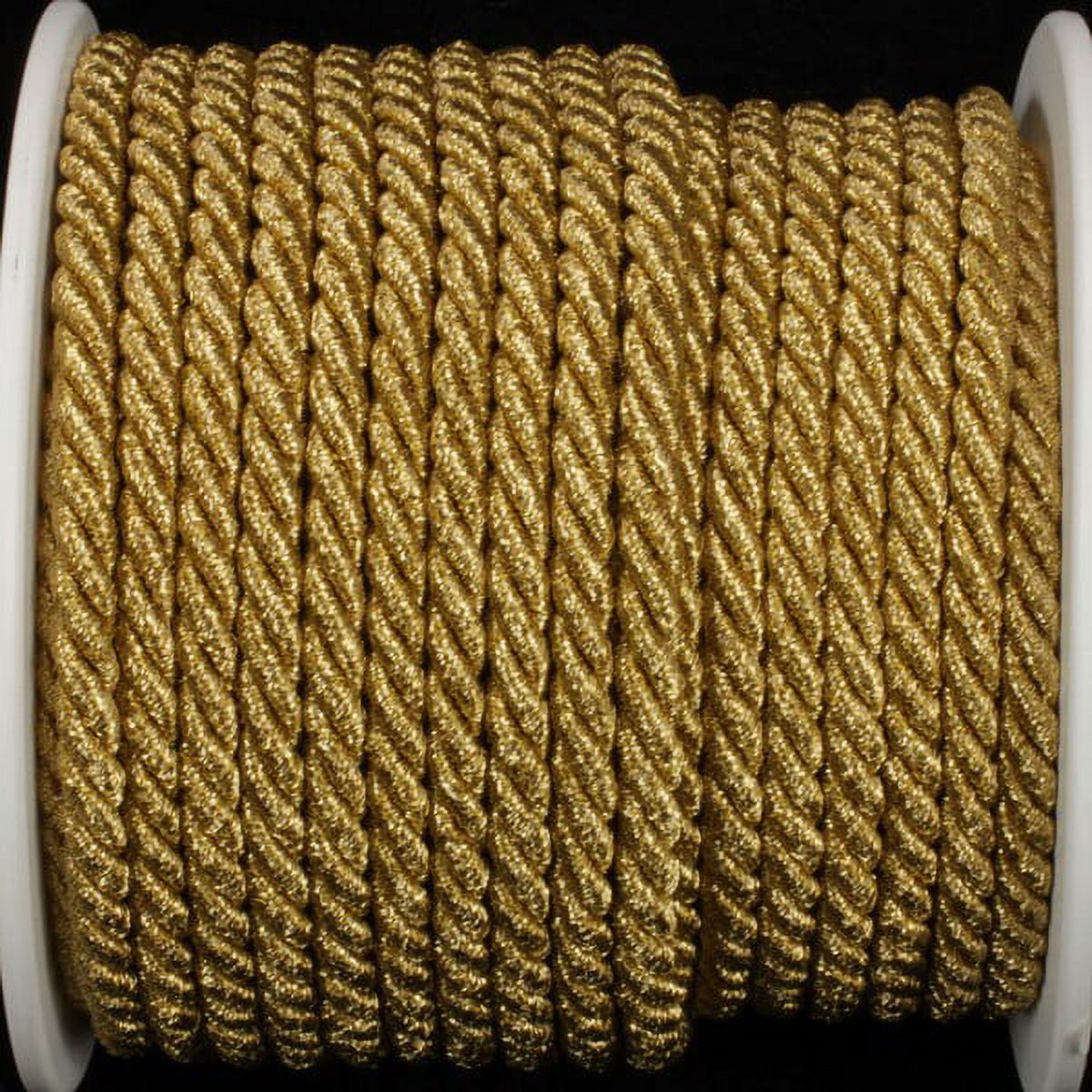 The Ribbon People Gold Metalized Braided Cording Craft Ribbon 0.25" x ...