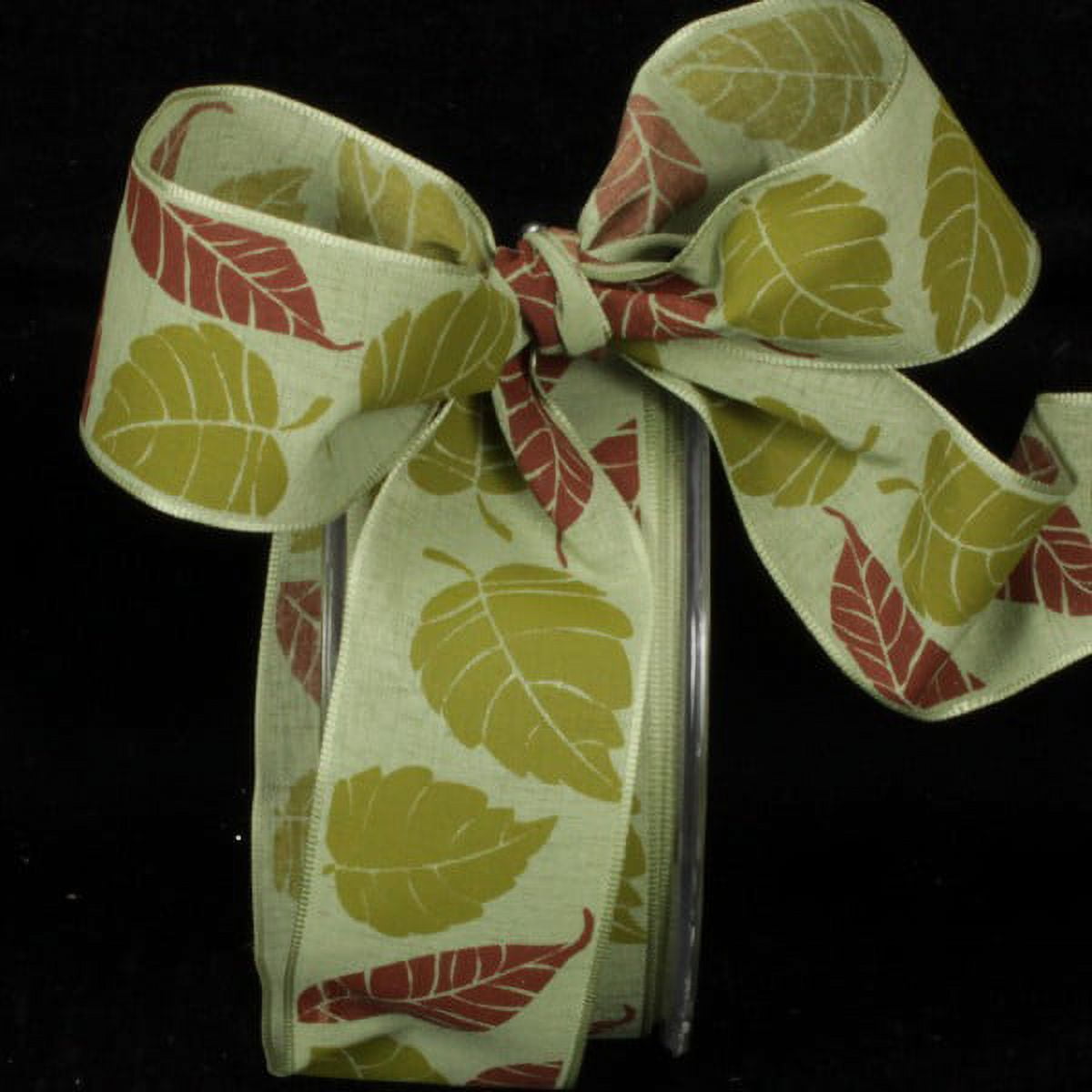 The Ribbon People Green Autumn Inspired Forest Leaves Wired Craft ...