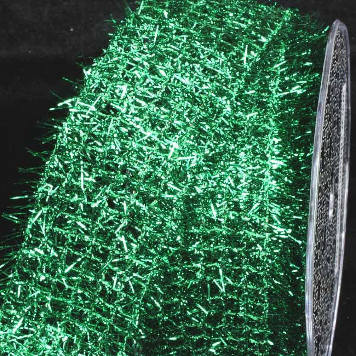 The Ribbon People Green Fuzzy Open Weave Wired Craft Ribbon 1.75" x 40 ...