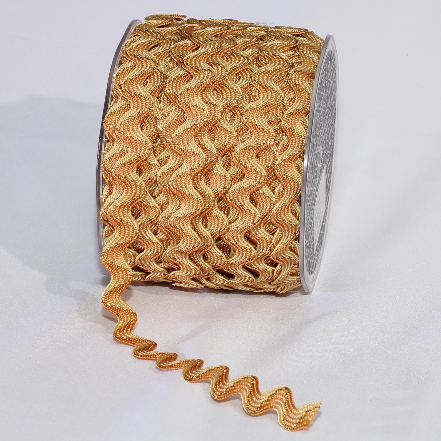 The Ribbon People Ivory and Gold Woven Edge Rick Rack Craft Ribbon 0.5 ...