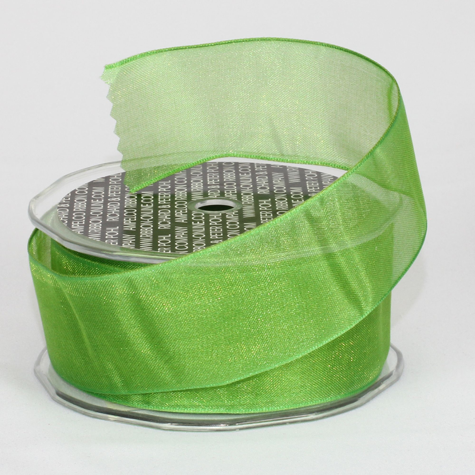 The Ribbon People Lemoncello Green Wired Craft Ribbon 1.5" x 27 Yards ...