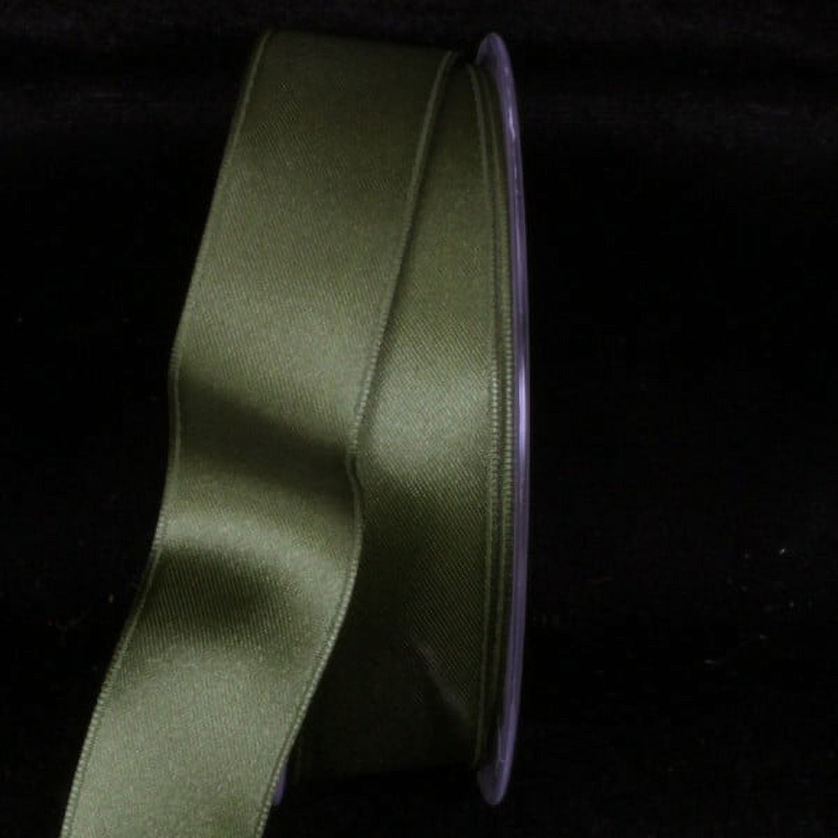 The Ribbon People Olive Green Double Face Solid Wired Craft Ribbon 1" x ...
