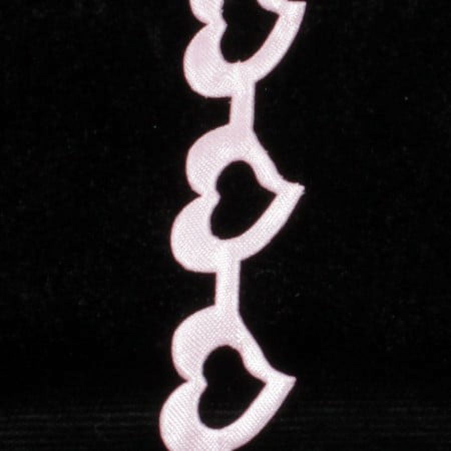 The Ribbon People Pink Cut Out Hearts Craft Ribbon 16mm x 50 Yards ...