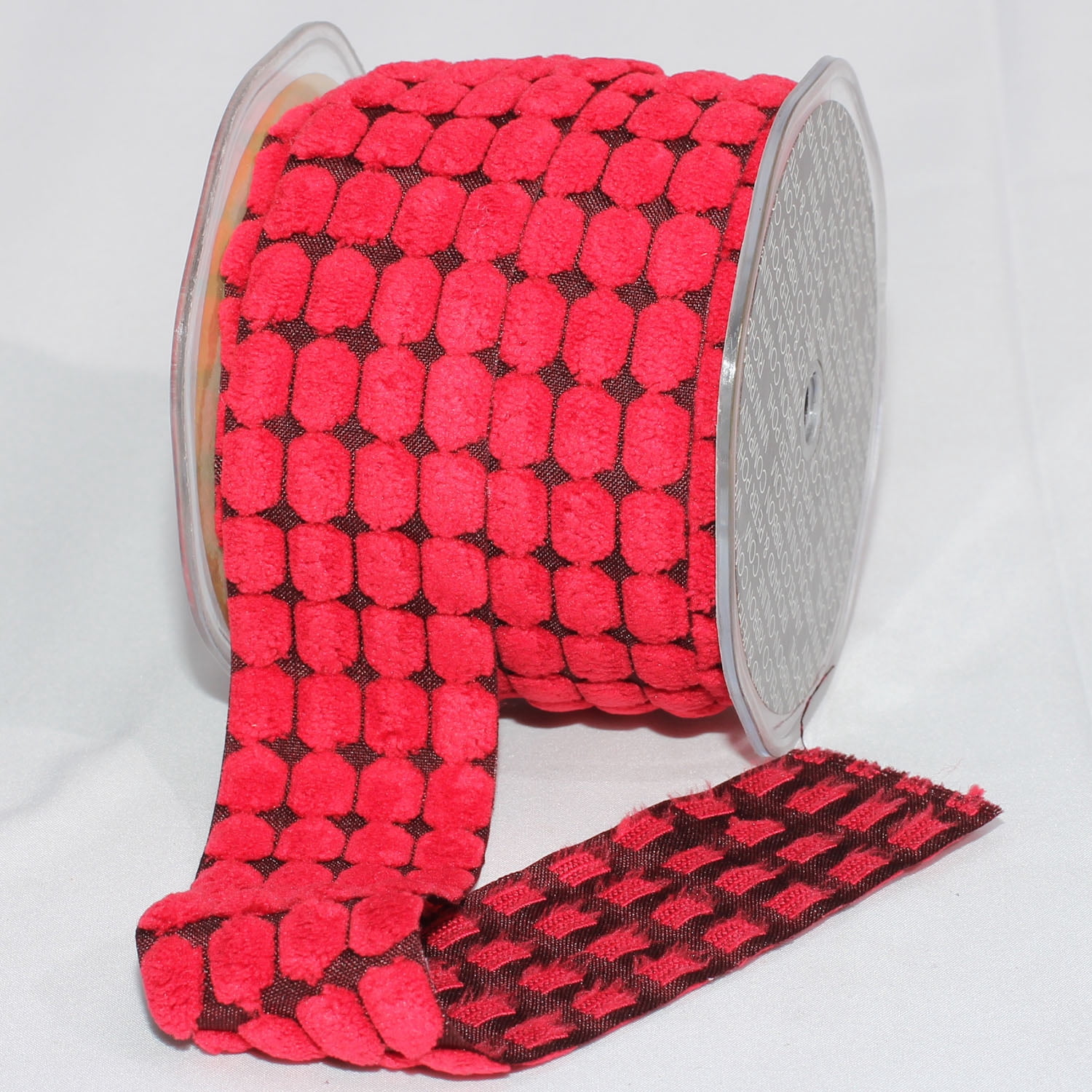 The Ribbon People Red Blocks Woven Edge Craft Ribbon 1.5" x 20 Yards ...