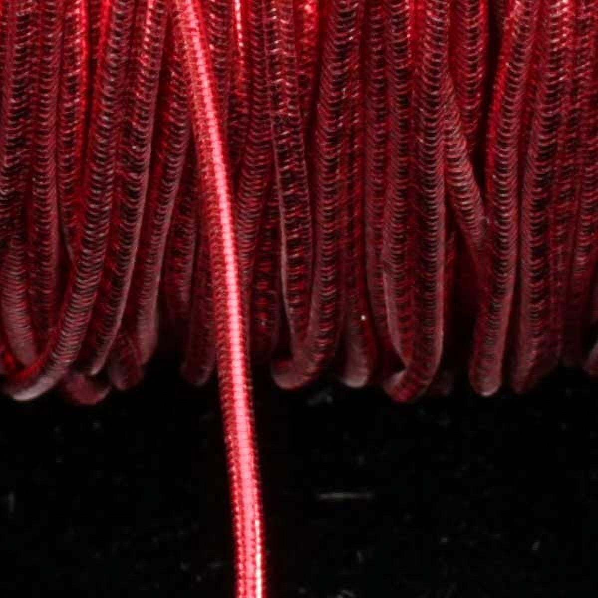 The Ribbon People Red Braided Elastic Craft Cord 0.25" x 218 Yards ...