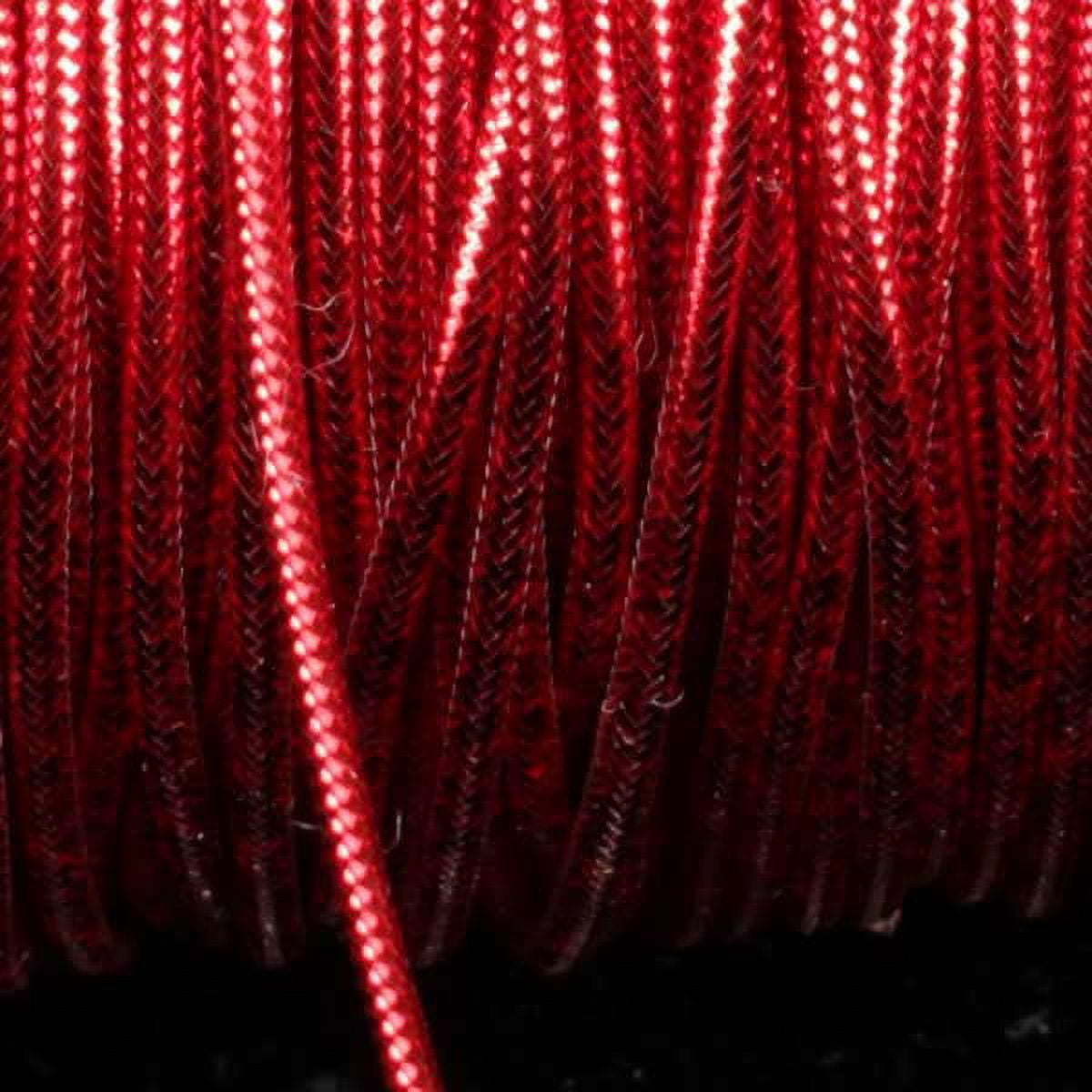 The Ribbon People Red Contemporary Braided Craft Cord 0.25" x 218 Yards ...