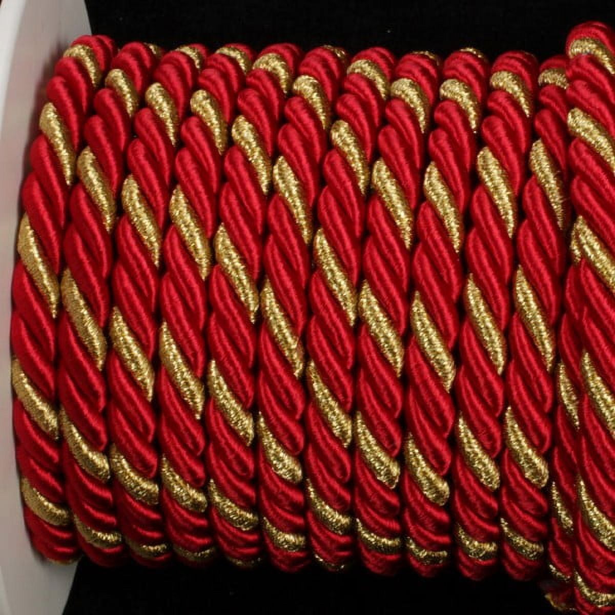 The Ribbon People Red and Gold Braided Cording Braided Cording Wired ...