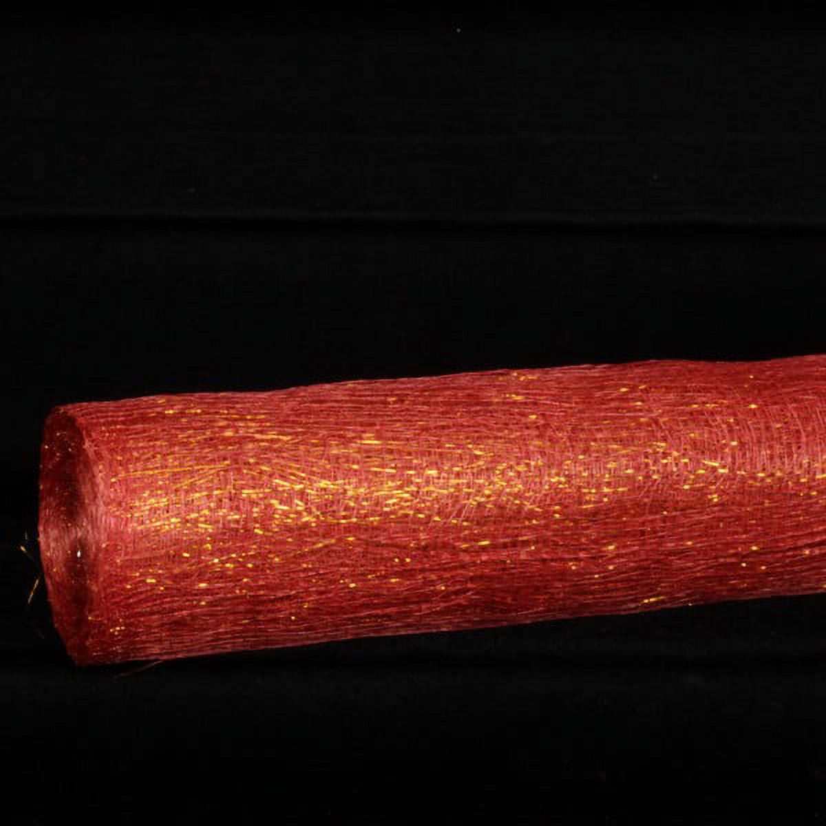 The Ribbon People Red and Gold Sinamay Abaca Fiber Ribbon 18" x 16 ...