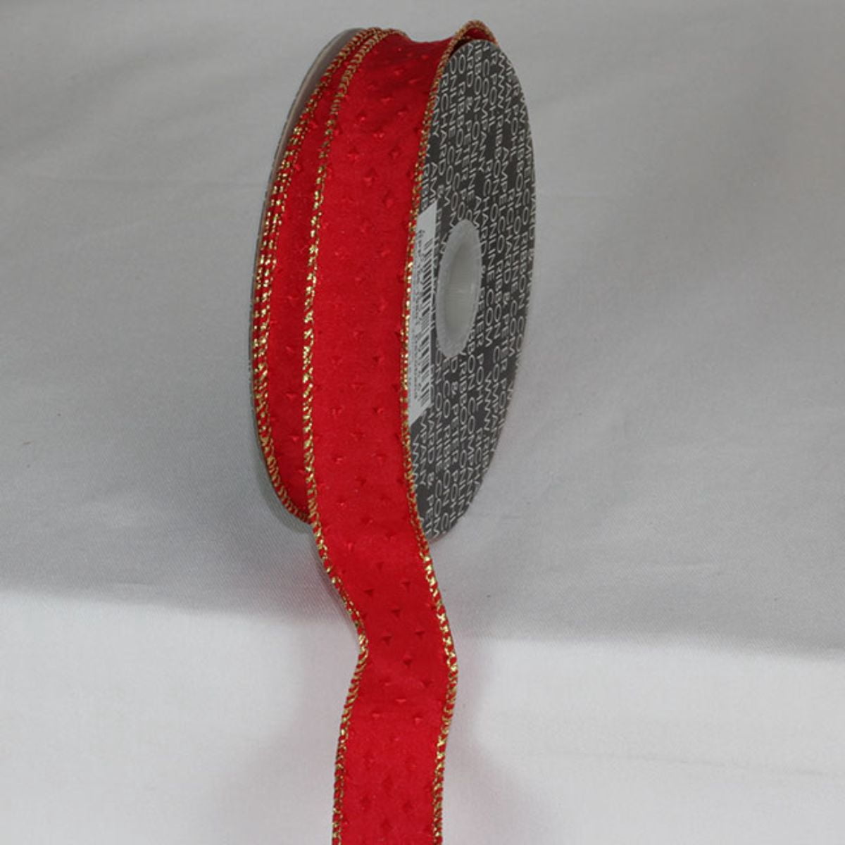 The Ribbon People Red and Shimmering Gold Mini Diamonds Metallic Wired ...