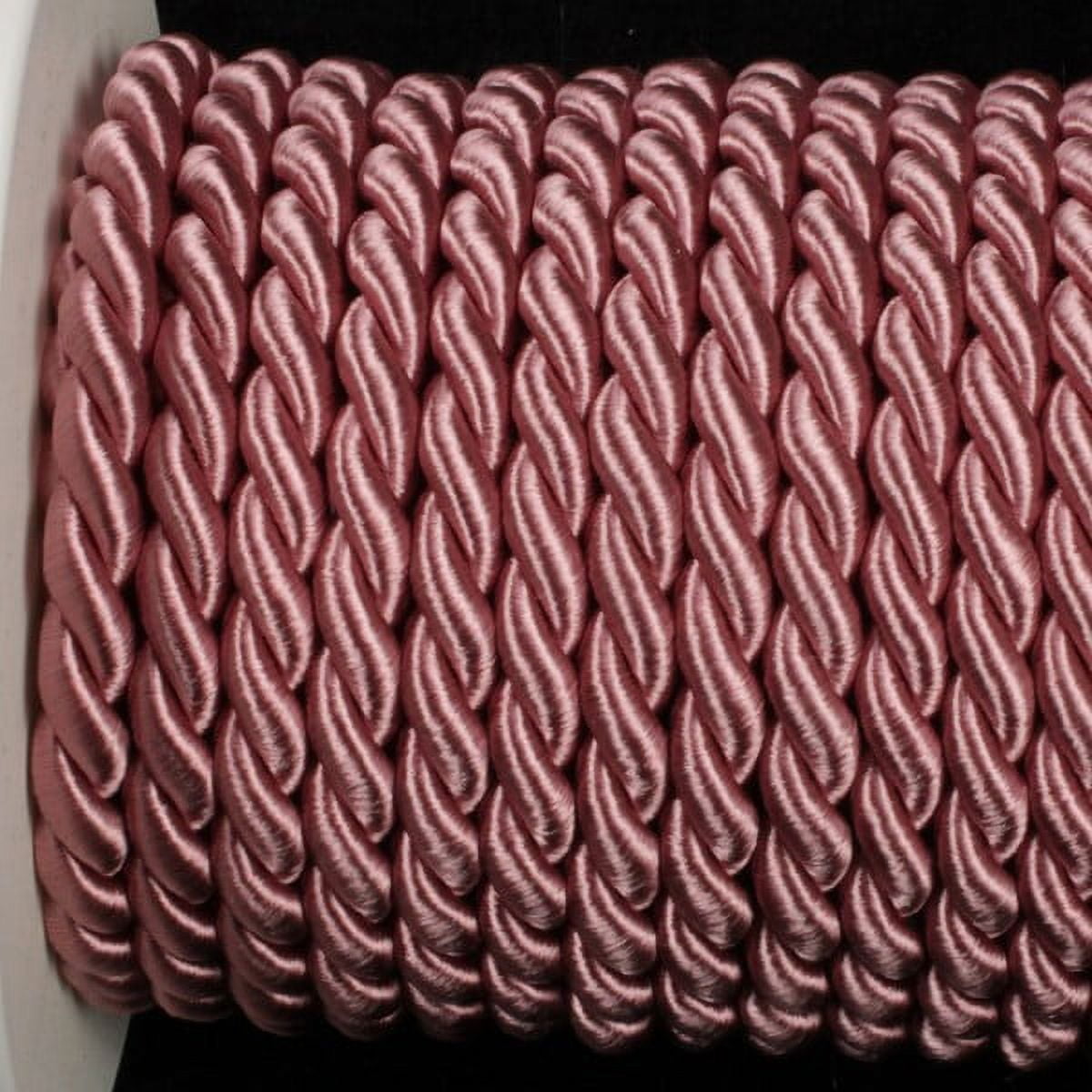 Rose Pink Braided Cording Wired Craft Ribbon 0.25" x 17 Yards - Walmart.com
