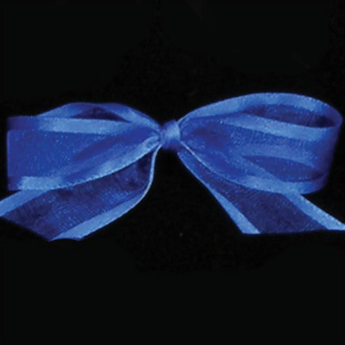 The Ribbon People Royal Blue Edged Organdy Georgette Craft Ribbon 0.5 ...