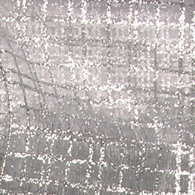 The Ribbon People Semi Sheer Silver Crosshatch Wired Craft Ribbon 4" x ...