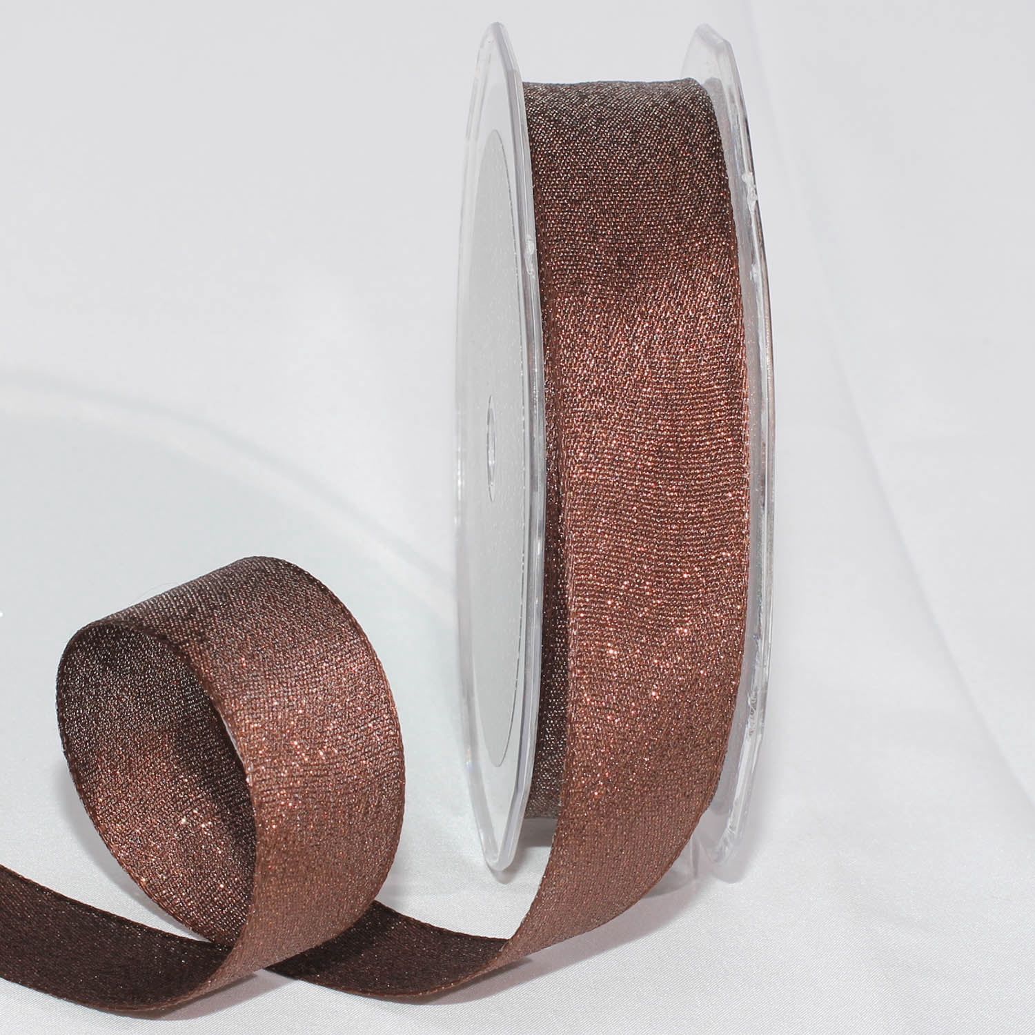 The Ribbon People Set of 4 Sparkly Brown Taffeta Woven Edge Craft ...