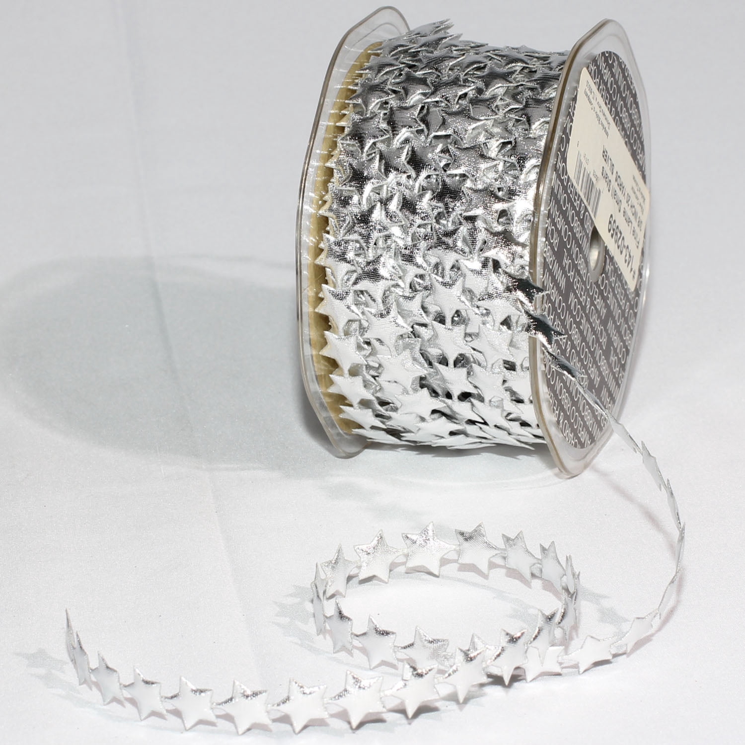 Silver Lamé Small Stars Craft Ribbon 9.5mm x 40 Yards - Walmart.com