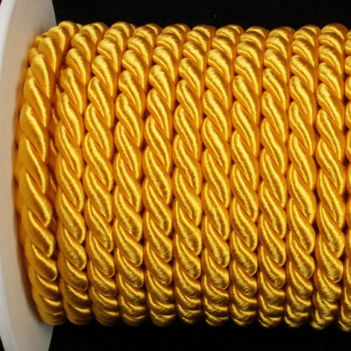 The Ribbon People Yellow Braided Cording Wired Craft Ribbon 0.25" x 17 ...
