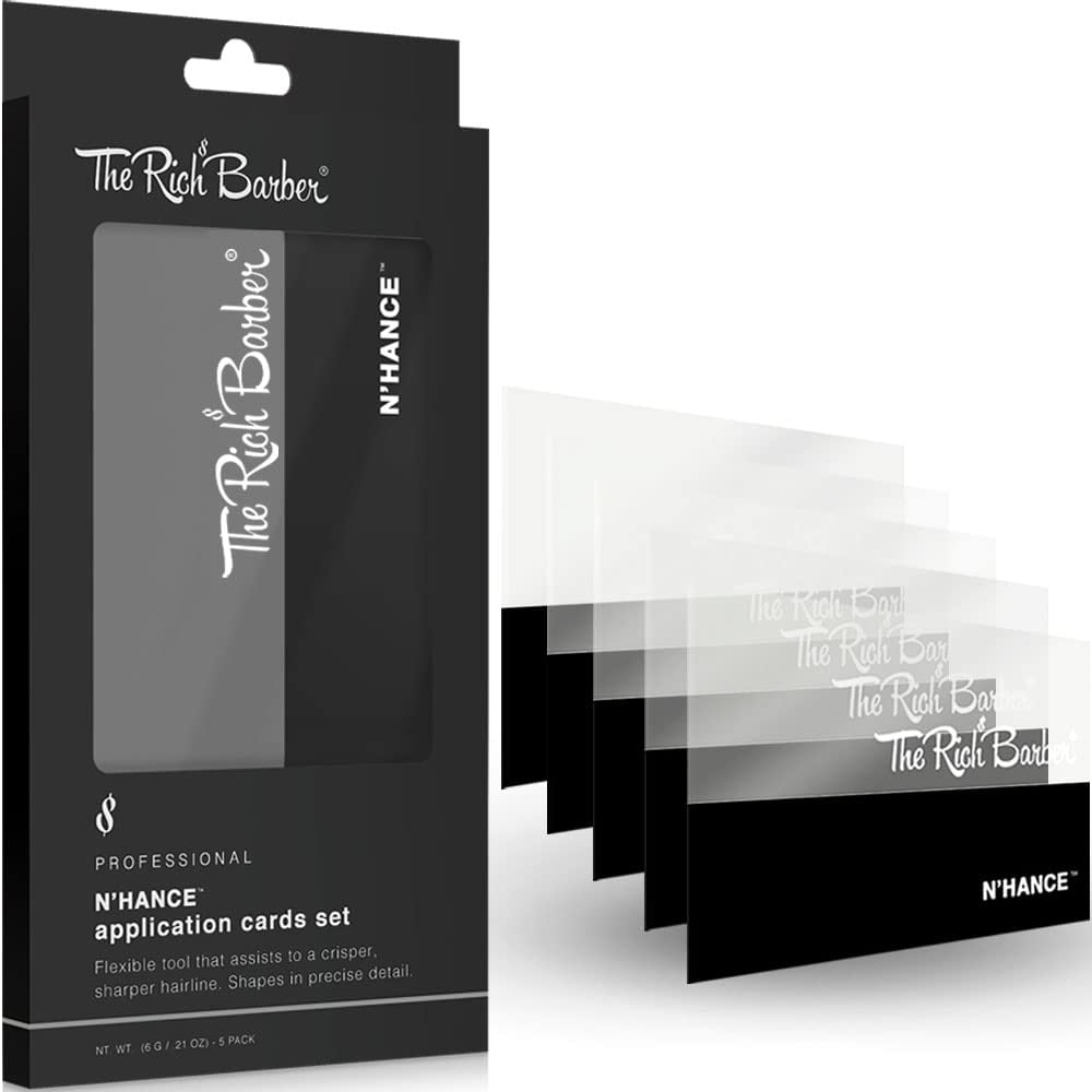 The Rich Barber N'Hance Hair Building Fiber Application Cards, 5 Pack ...