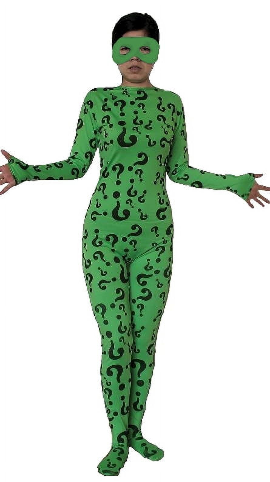 The Riddler Adult Costume Body Suit Spandex Batman Forever Villain Jim ...