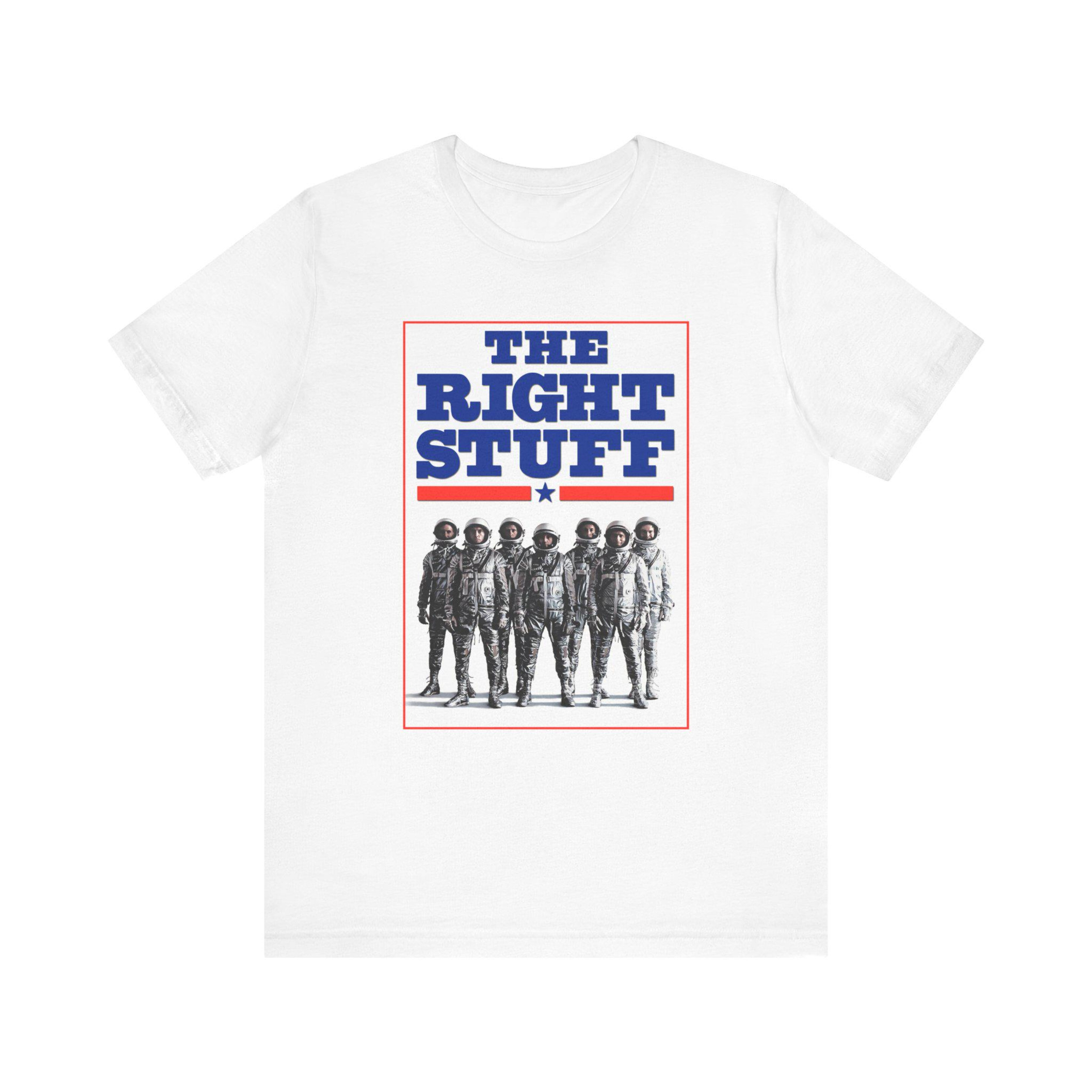 The Right Stuff T-Shirt White Short Sleeve Movie Tee Sam Shepard Scott ...